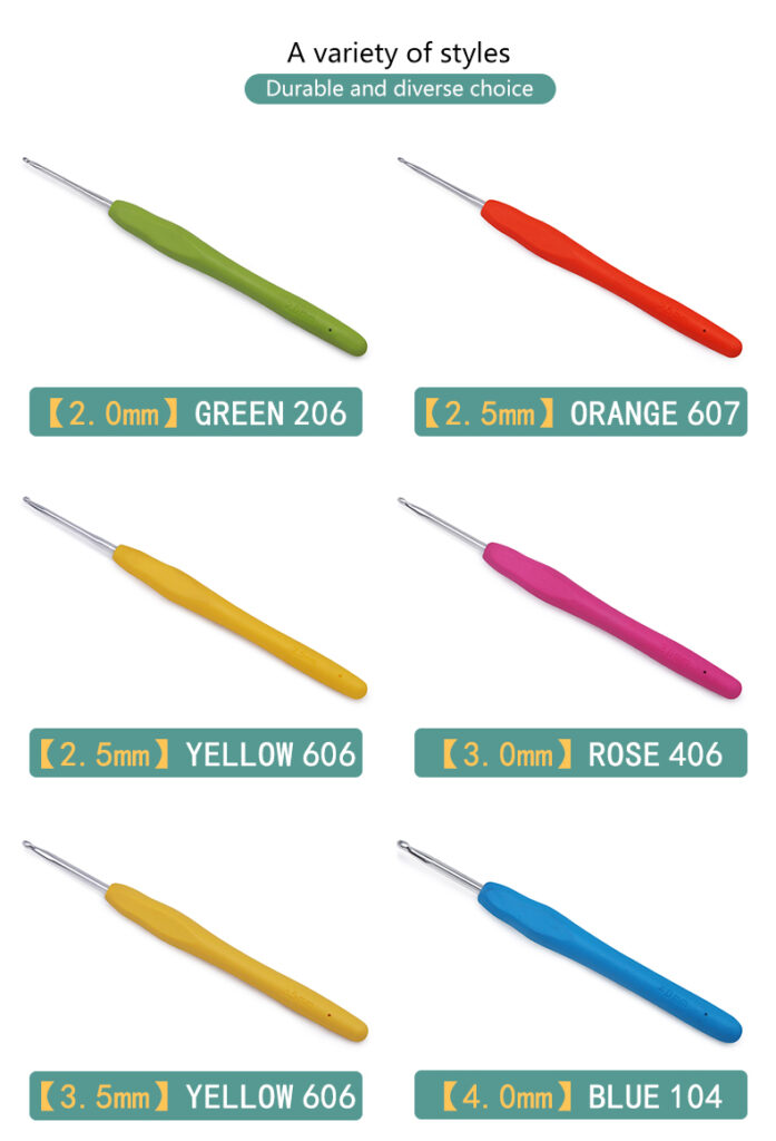 Rubber Grip Crochet Hook Individual Sizes – Ibrahim Store